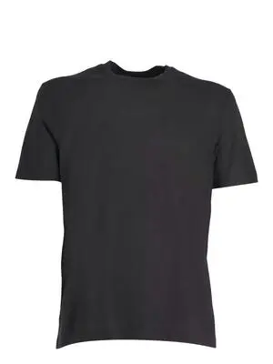 FILIPPO DE LAURENTIIS Crepe-knit T-shirt - Black