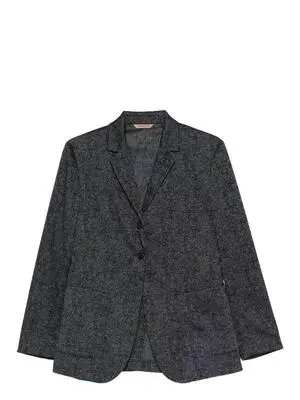 ROMEO GIGLI 1990s Floral-print Blazer - Grey