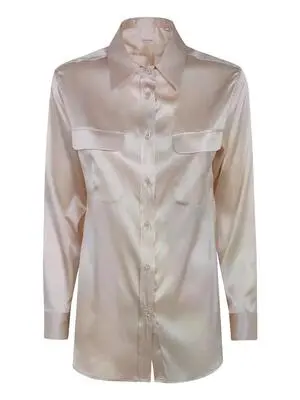 ARCHIVIO '67 Flap-pocket Silk Shirt - Neutrals