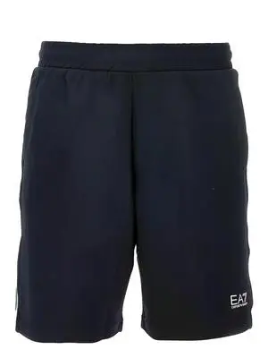 EA7 Logo-detail Shorts - Blue
