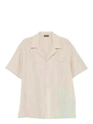 Emporio Armani Seersucker Shirt - Neutrals
