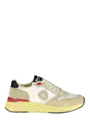 BLAUER. Panelled Sneakers - Neutrals