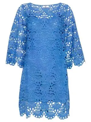 TWINSET Guipure-lace Scalloped Dress - Blue