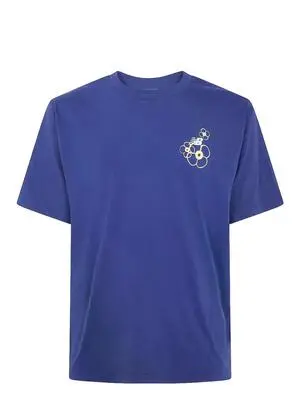 NEW BALANCE Floral-print T-shirt - Blue
