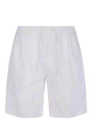 MICHAEL COAL Drawstring-waist Shorts - White