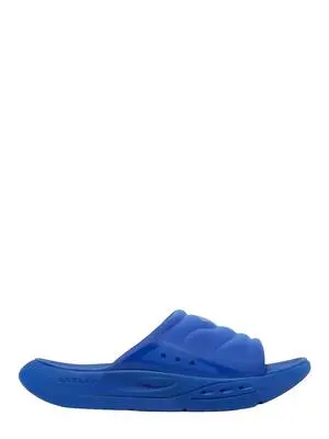 Oakley Logo-embossed Quilted Slippers - Blue