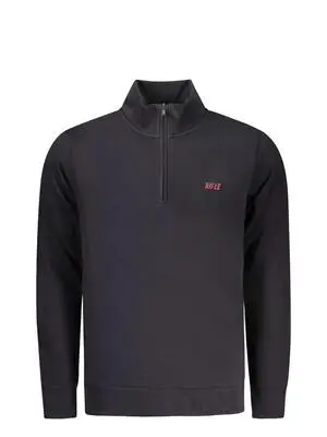 RIFLE Quarter-zip Cotton Sweatshirt - Grey
