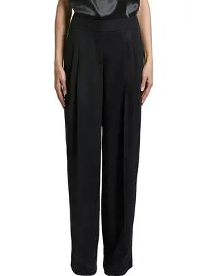 Peserico Pleated Wide-leg Trousers - Black