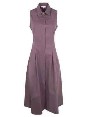 Antonelli Firenze Belted Sleeveless Midi Dress - Brown