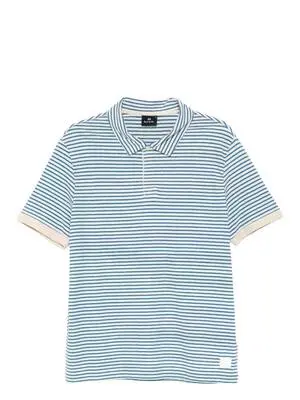 Paul Smith Striped Polo Shirt - Blue