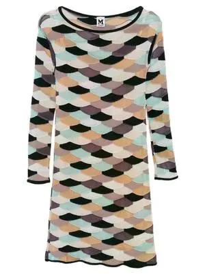 MISSONI 2000s Scallop-Pattern Dress