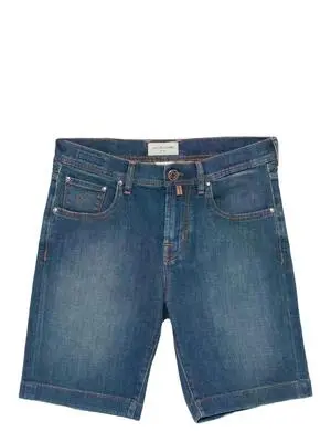 Jacob Cohen Nicolas Logo-patch Shorts - Blue