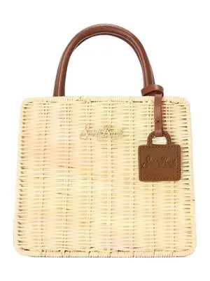 MC2 SAINT BARTH Woven Mini Bag - Neutrals