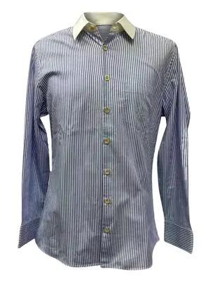 Gucci Striped Button-front Shirt - Blue