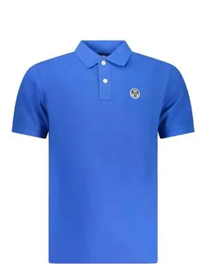NORTH SAILS Logo-patch Piqué Polo Shirt - Blue