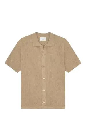 Nn07 Ares Knitted Shirt - Neutrals