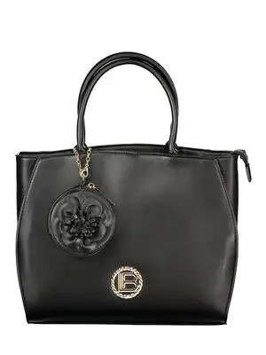 LAURA BIAGIOTTI Logo-plaque Tote Bag - Black