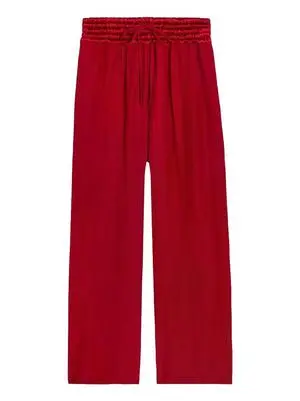Maria Mcmanus Drawstring Wide-leg Trousers - Red