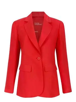 MERCI Single-breasted Notched-lapel Blazer - Red