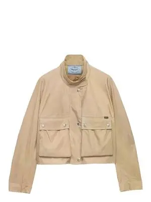 Prada Washed Re-nylon Jacket - Neutrals