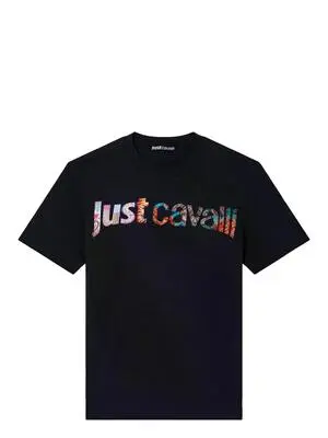 Just Cavalli Logo-print Cotton T-shirt - Black