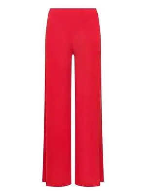 Malìparmi Jersey Straight-leg Trousers - Red