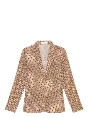 Malìparmi Mini Mouliné Jacket - Brown