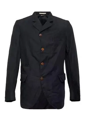 Comme Des Garçons Garment-dyed Single-breasted Jacket - Black