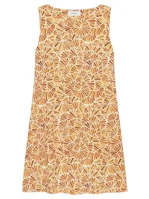 Malìparmi Printed Flared Dress - Orange