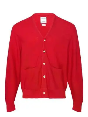 Visvim Selmer V-neck Cardigan - Red