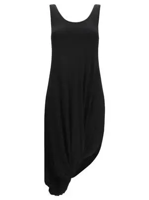 Loewe Draped Asymmetric Dress - Black