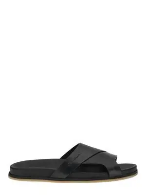 Santoni Crossover-strap Sandals - Black