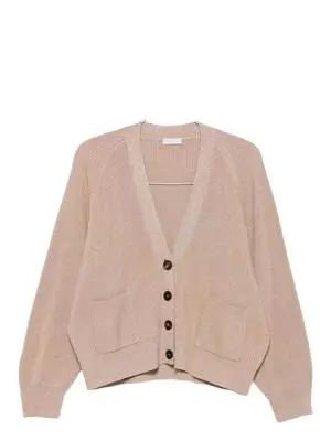 Brunello Cucinelli Ribbed Knit Cardigan - Brown