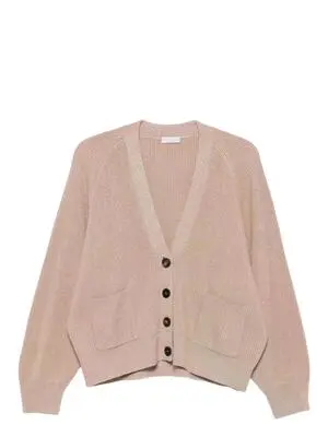 Brunello Cucinelli Ribbed Knit Cardigan - Brown