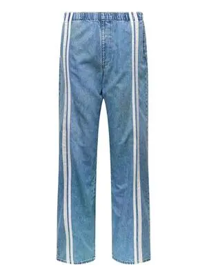 Rag & Bone Side-stripe Straight Leg Jeans - Blue