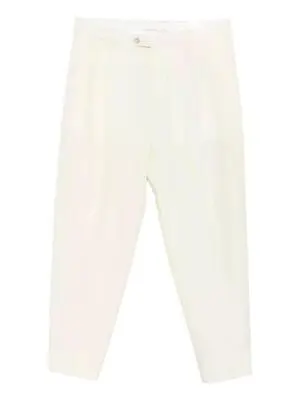 BRIGLIA 1949 Pleated Tapered Trousers - Neutrals
