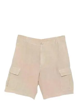 120% Lino Belt-loop Pocket Shorts - Neutrals
