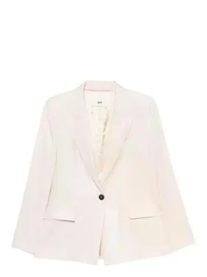SOLOTRE Single-breasted Peak-lapel Jacket - Neutrals