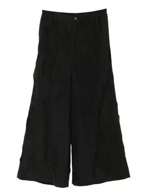 SONGZIO Fragment Frayed-detail Trousers - Black