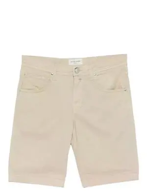 Jacob Cohen Nicolas Logo-patch Shorts - Neutrals