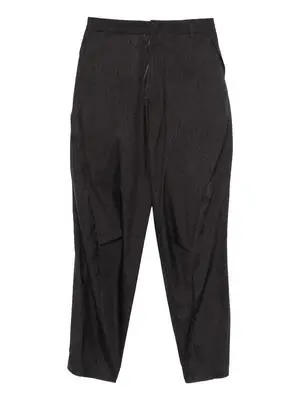 ADER ERROR Trousers With Wrinkled Effect - Black