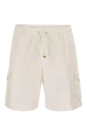 Brunello Cucinelli Cotton Bermuda Shorts - White
