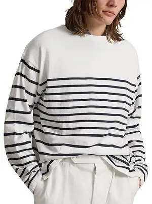 POLO RALPH LAUREN Relaxed Fit Stripe Jersey Sweater