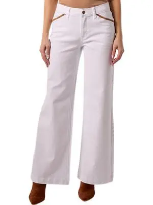 BLUE REVIVAL Sadie Mid Rise Wide Leg Jeans