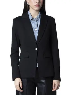 BLUE REVIVAL Helen Blazer - Black