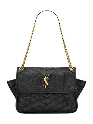 Saint Laurent Niki Tripouch Bag Black