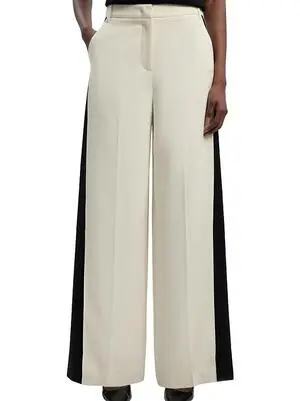 Karen Millen Contrast Wide Leg Trouser - Mono