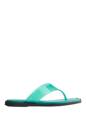 Rag & Bone Gracie Jelly Thong Sandals - Emerald
