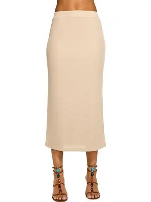 Ramy Brook Jade Midi Skirt - Gold