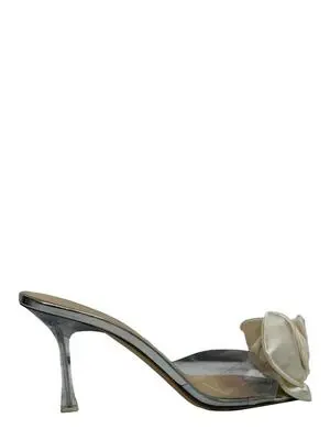Magda Butrym Flower Plexi Sandals - White
